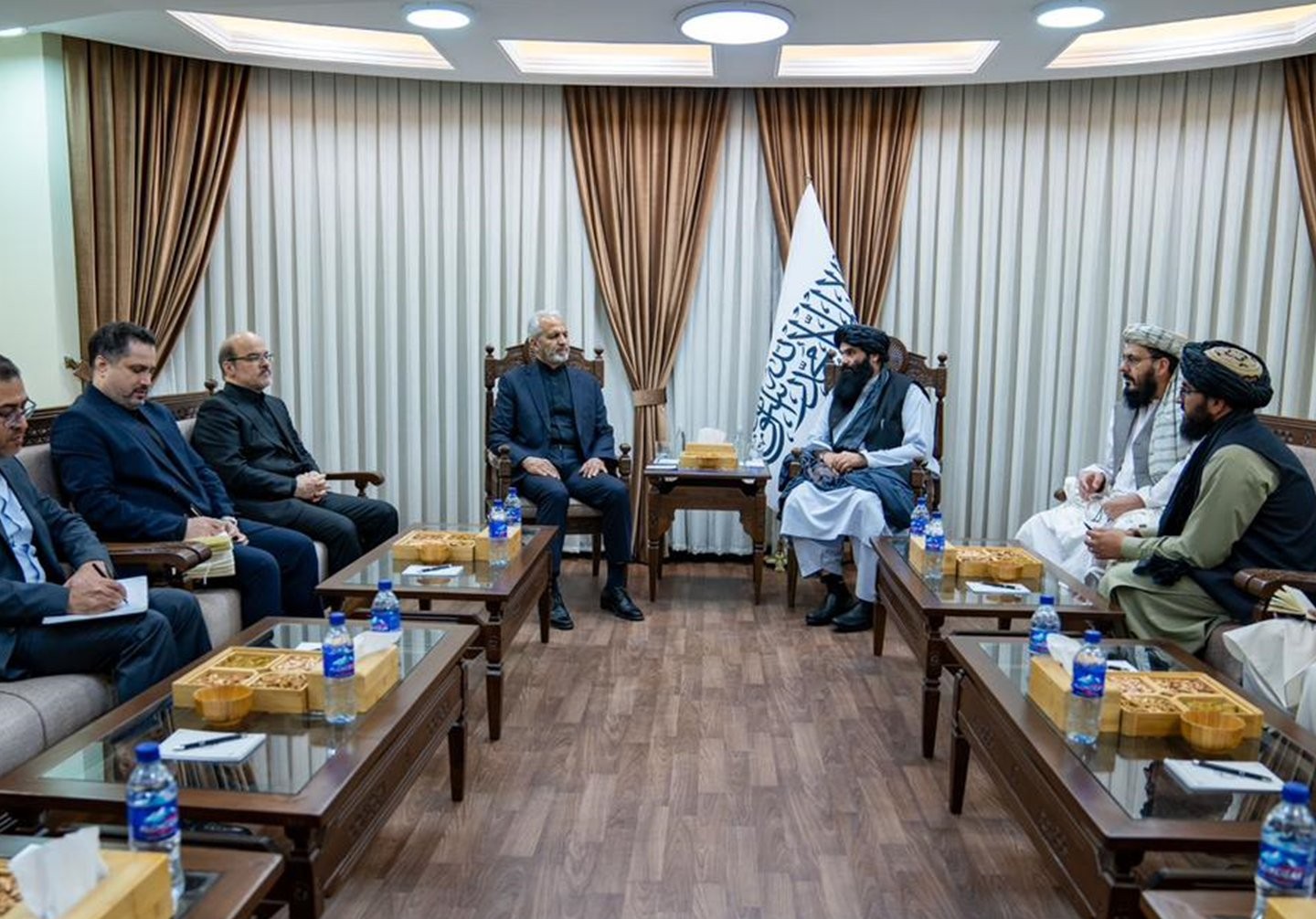 Taliban Interior Minister Haqqani Meets Iranian Ambassador in Kabul to ...